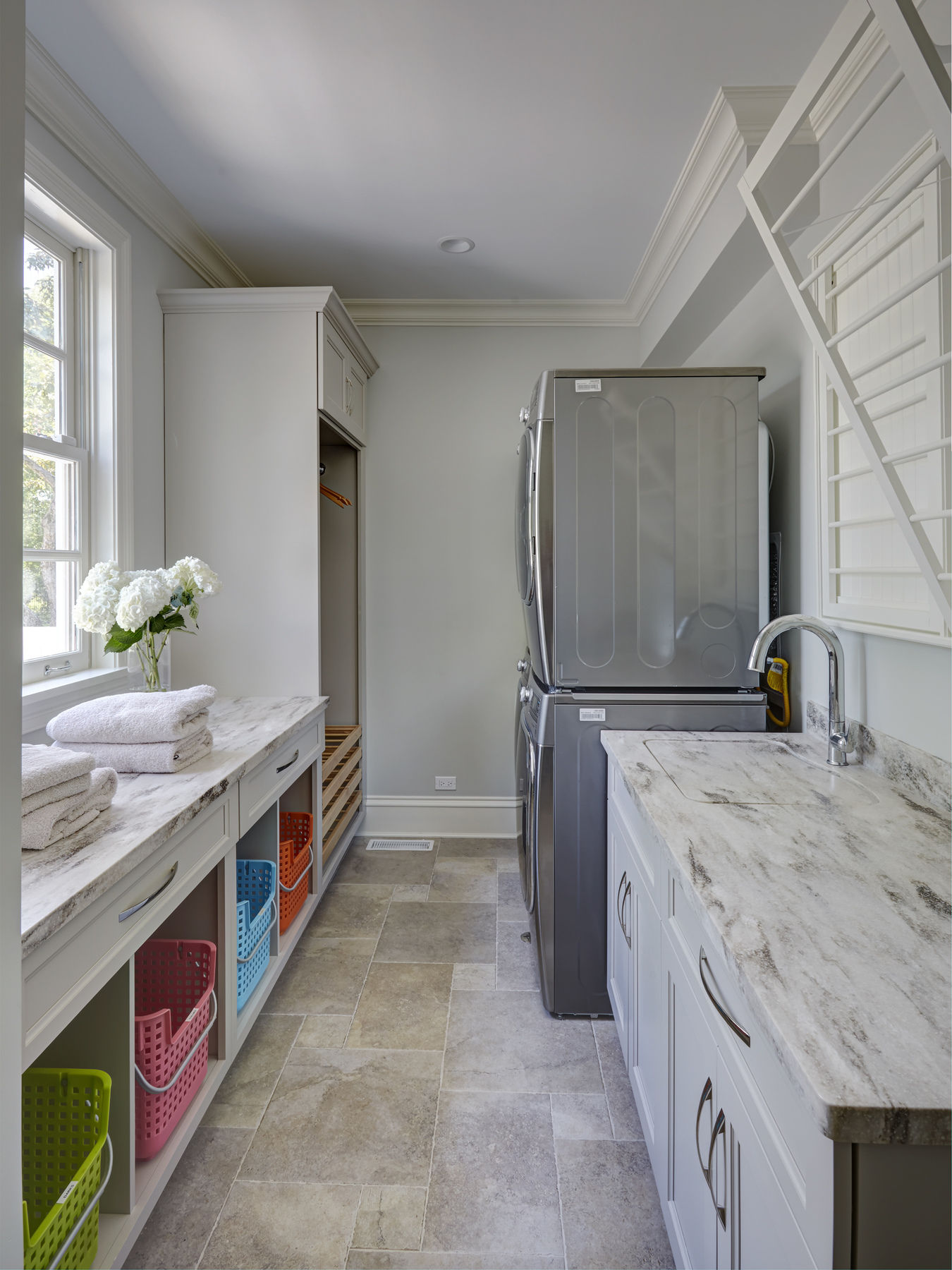 Warm Grey Laundry Room Projects | Dream Kitchens